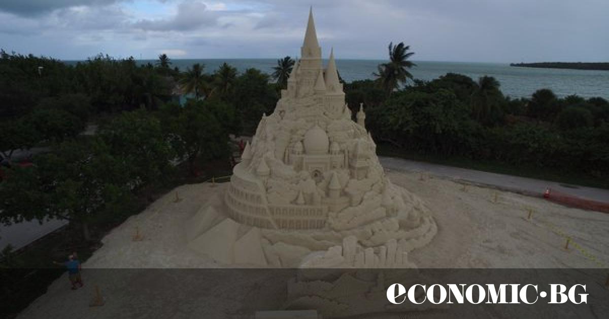 Издигнаха най-високия пясъчен замък в Маями